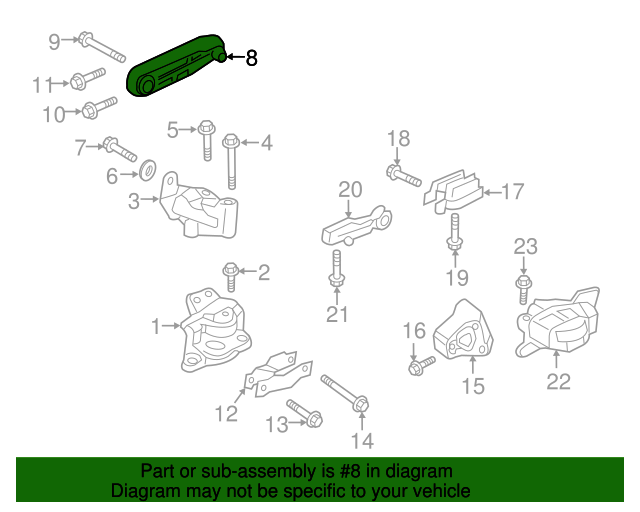 2016-2024 Volvo Upper Mount 32298950 | TascaParts.com