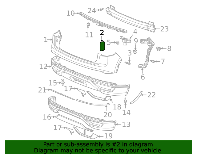 7N0-864-733-A - Bumper Cover Insulator 2020-2024 Volkswagen | Piazza ...