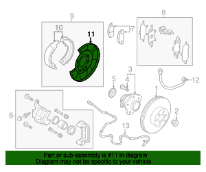 2003-2017 Nissan Backing Plate 44020-WL001 | OEM Parts Online