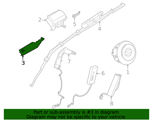 2021-2023 Nissan Rogue Knee Air Bag K85R0-6RF0A | OEM Parts Online
