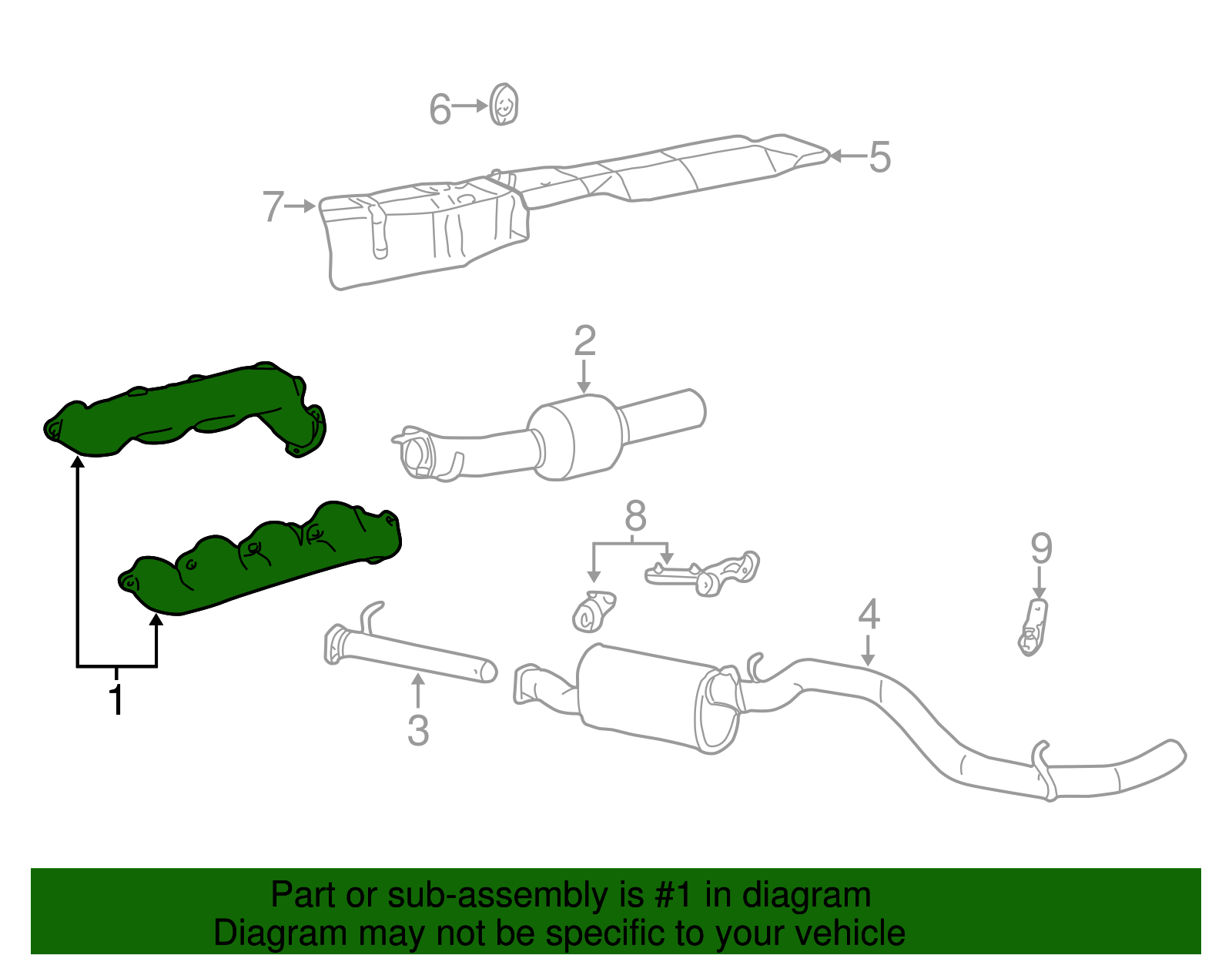 F81Z-9430-AA - 1998-2003 Ford - Exhaust Manifold | My Ford Parts