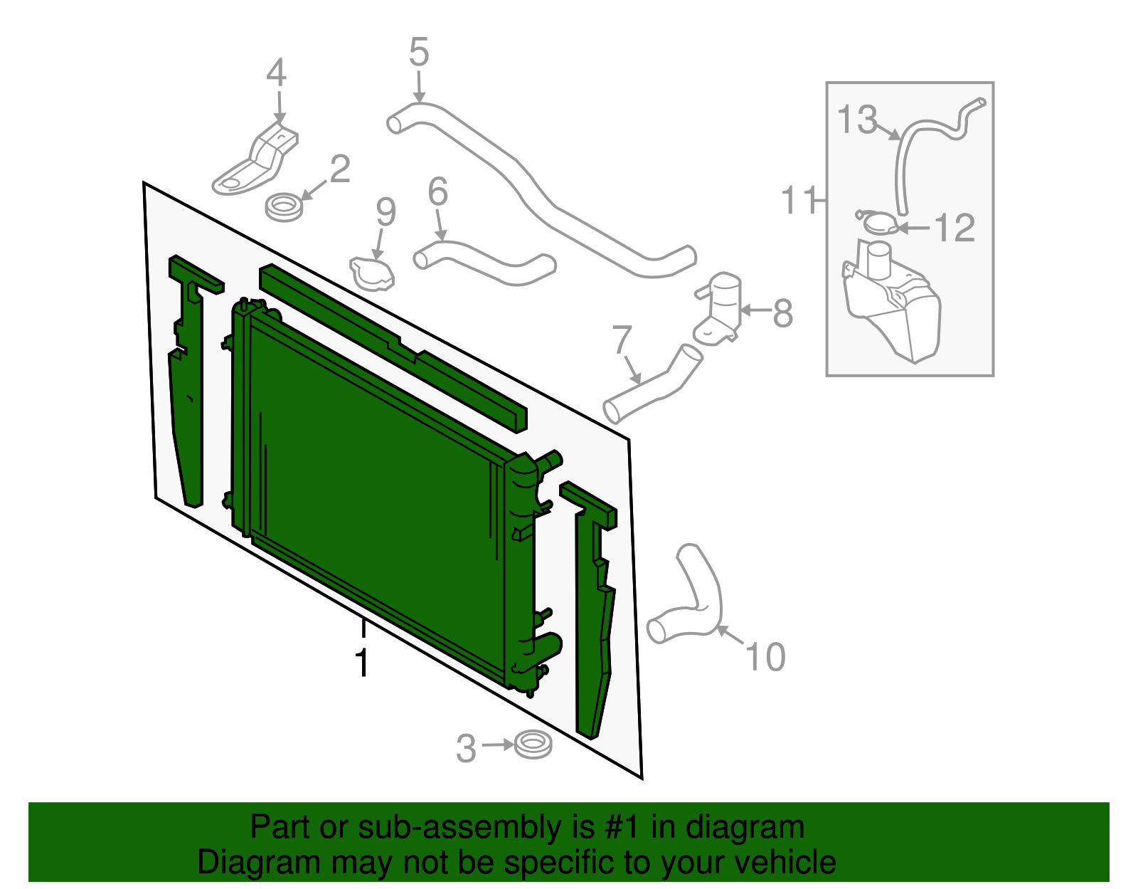 2006-2007 Subaru B9 Tribeca Radiator Assembly 45111XA00A | OEM Parts Online