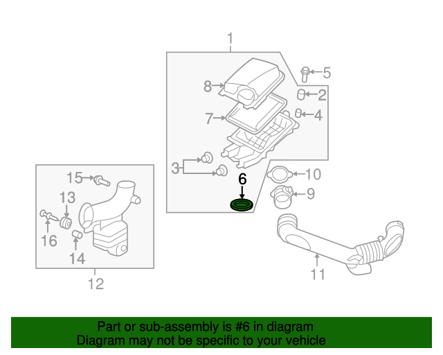 15908464 GM Air Cleaner Snorkel Seal | GM Parts Store