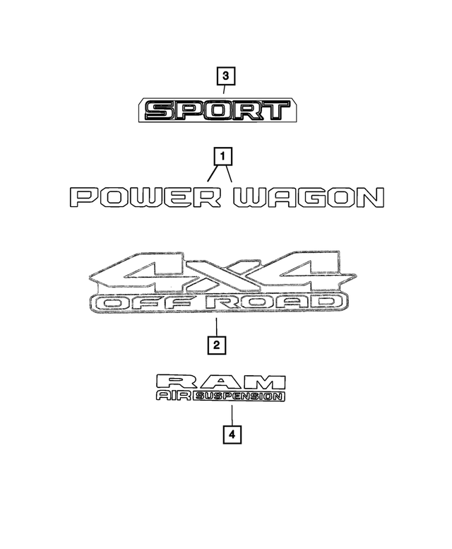 2020-2022 Ram Decal 68495538AA | Mopar eStore