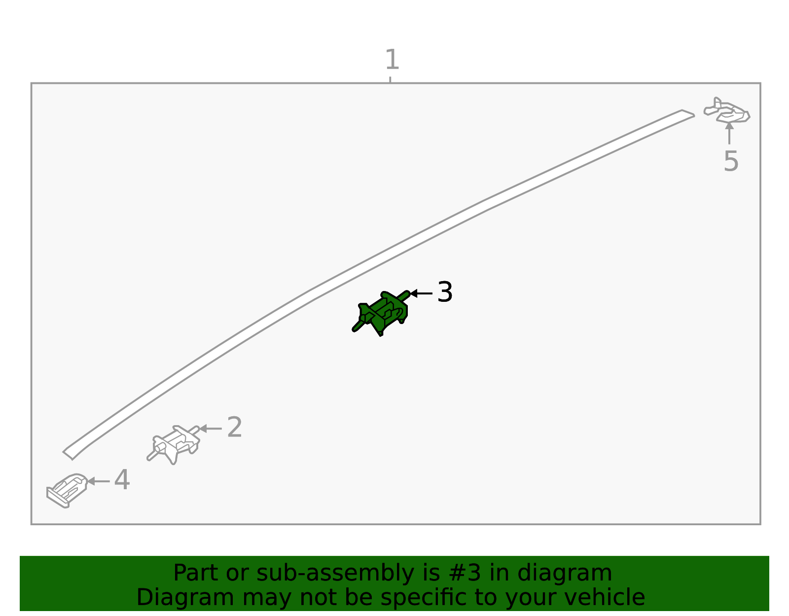 2022 Hyundai Tucson Roof Molding Clip 87235-N9000 | Hyundai Wholesale ...