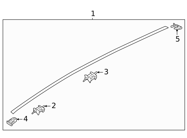2022-2024 Hyundai Tucson Roof Molding 87240-CW100 | OEM Parts Online