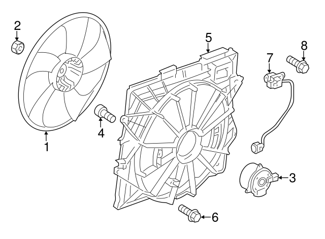 25881844 - Engine Cooling Fan Resistor 2009-2014 Cadillac ...