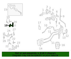 9107201300 - Upper Hinge 2019-2021 Mercedes-Benz | Mercedes-Benz USA Parts