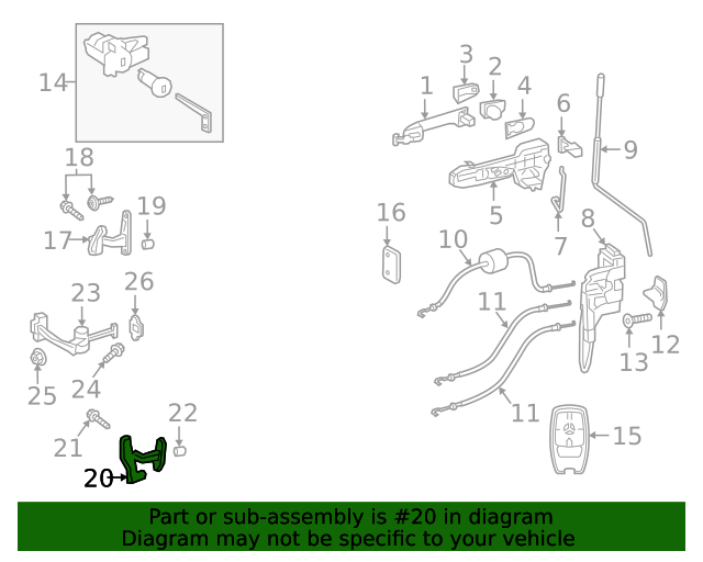 9107201600 - Lower Hinge 2019-2024 Mercedes-Benz | Mercedes-Benz USA Parts
