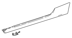 238-698-01-00-9999 - Rocker Molding 2018-2019 Mercedes-Benz | Mercedes ...