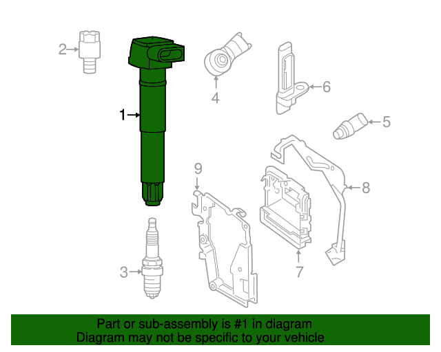 2017-2024 Porsche Ignition Coil 9A7-905-110 | OEM Parts Online