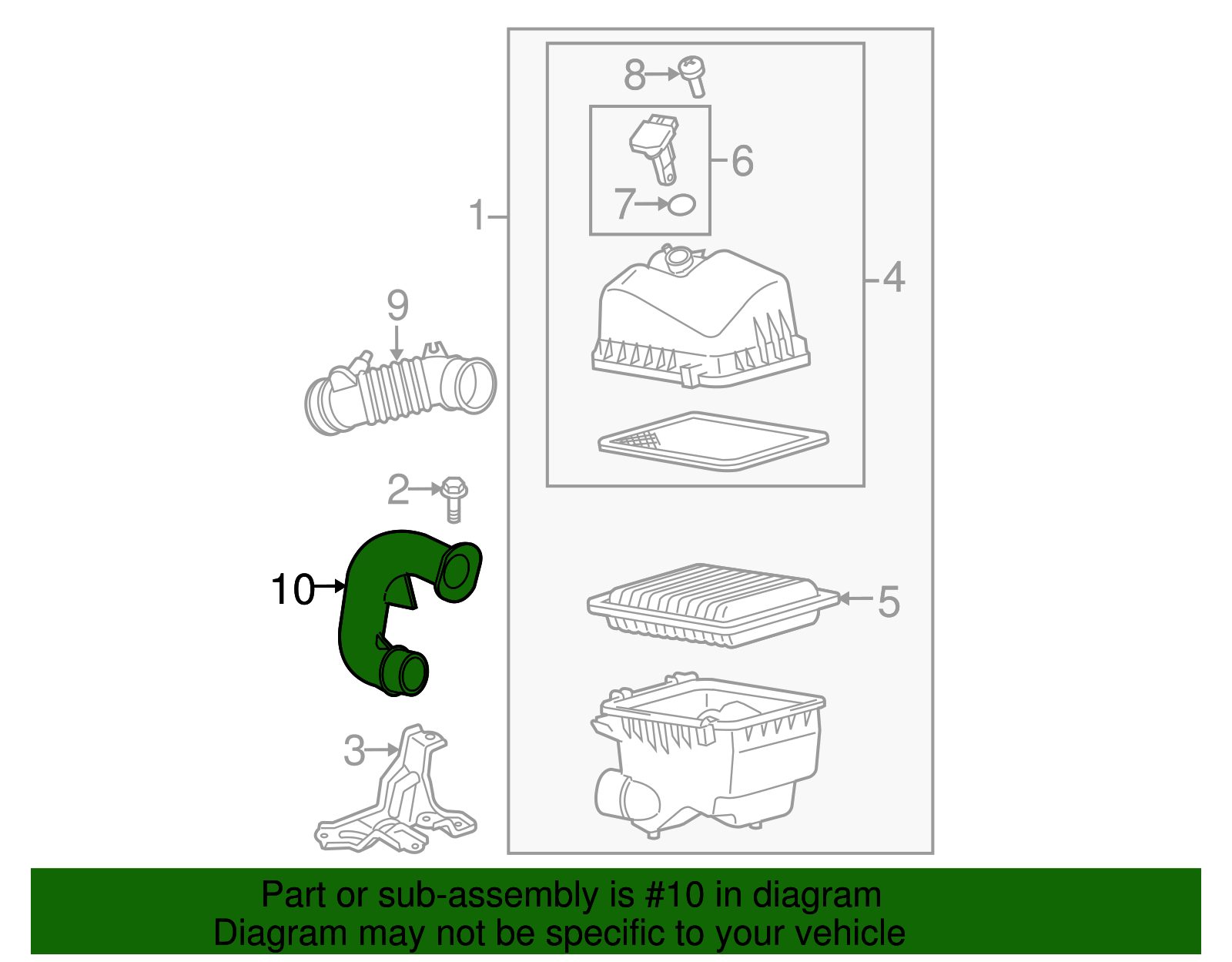 2007-2018 Toyota Inlet Tube 17751-21160 | OEM Parts Online