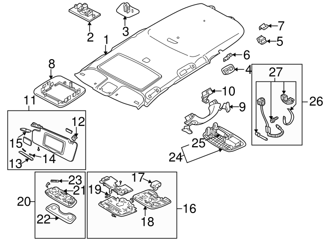 1999-2002 Volvo Map Lamp Assembly 9178455 | OEM Euro Parts