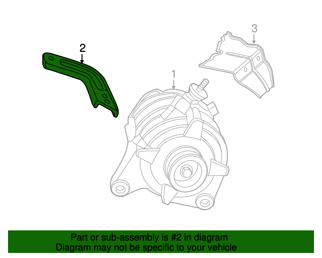 2007-2011 Mopar Alternator Bracket 53034000AD | Mopar Parts Canada