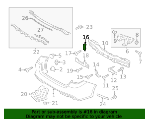 2016-2020 Kia Optima Upper Bracket 86633 D5000 | TascaParts.com