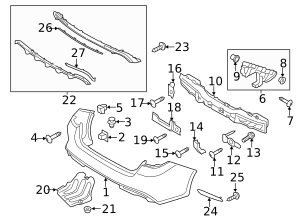 86610-D5020 - Bumper Cover 2016-2018 Kia Optima | Kia.Parts Store
