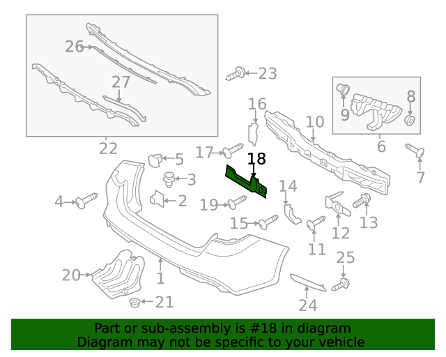 86637-D5000 - Center Bracket 2016-2020 Kia Optima | Kia.Parts Store