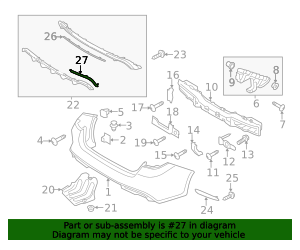 86675-D5210 - Outer Molding - 2016-2017 Kia Optima | Kia Auto Parts