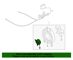 1997-2004 Mitsubishi Montero Sport Fan Motor MR315450 | Auto Parts