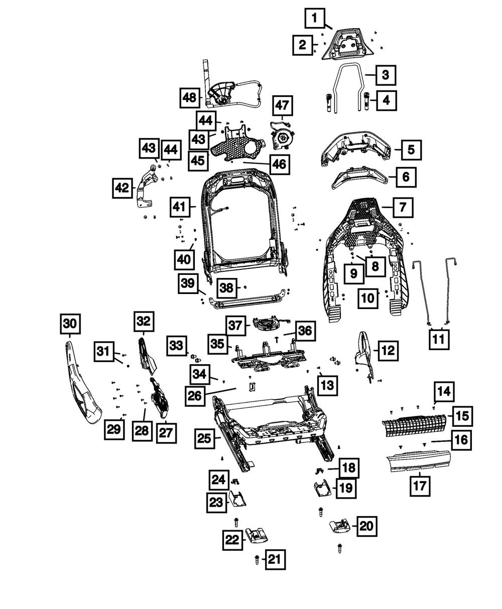 2021-2025 Mopar Occupant Restraint Module Bracket 68542872AA | QuirkParts