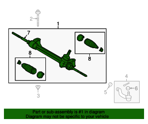 2018-2021 Lexus NX300 Steering Gear 45510-42171 | OEM Parts Online