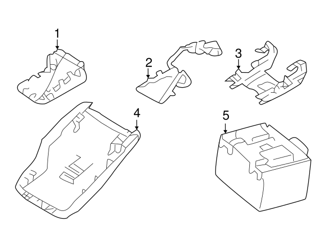 Genuine Toyota Cover, Forward Recognition, No. 1 part# 86466-35010 for ...