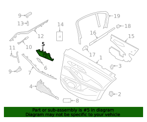 51-42-7-945-693 - Door handle, rear left 2019-2024 BMW | AutoNation Parts