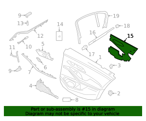 Genuine BMW 51-42-7-479-153 | Door Panel Insulation | FREE Shipping on ...