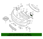 2009-2014 Nissan Maxima Retaining Bracket - Passenger Side (RH) 62226 ...
