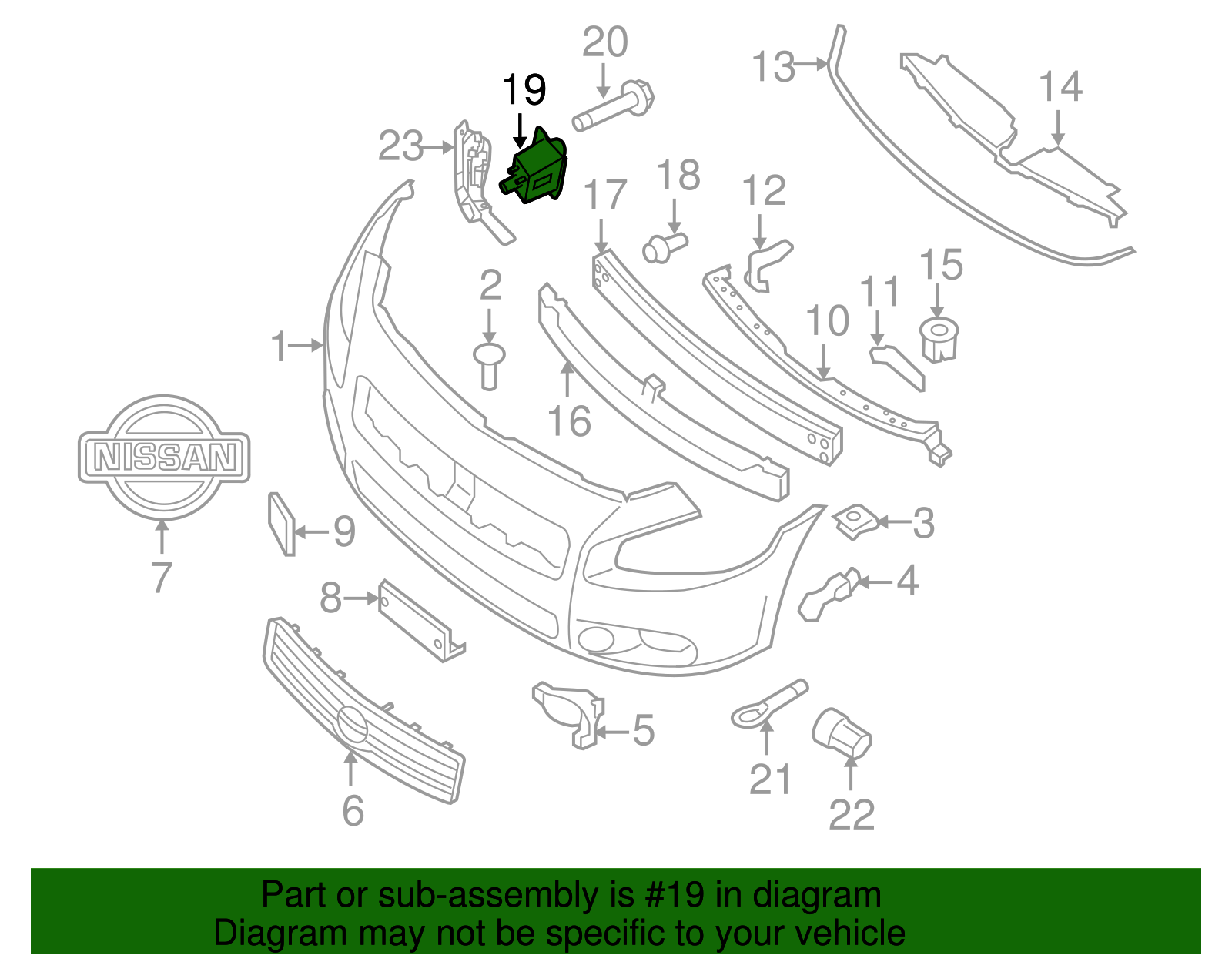 62210-9N00A - Stay 2009-2014 Nissan Maxima | Nissan Parts & Accessories ...