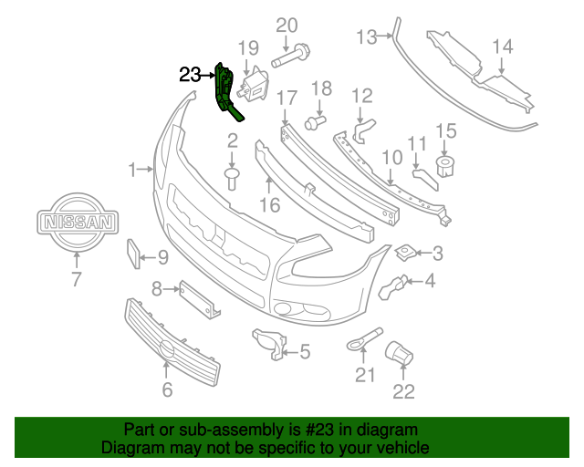 2009-2014 Nissan Maxima Stiffener - Passenger Side (RH) 62058-9N00A ...