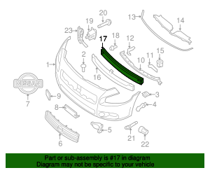2009-2014 Nissan Maxima Reinforcement 62030-9N00A | QuirkParts