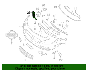 2009-2014 Nissan Maxima Stiffener 62059-9N00A | Nissan Parts Plus