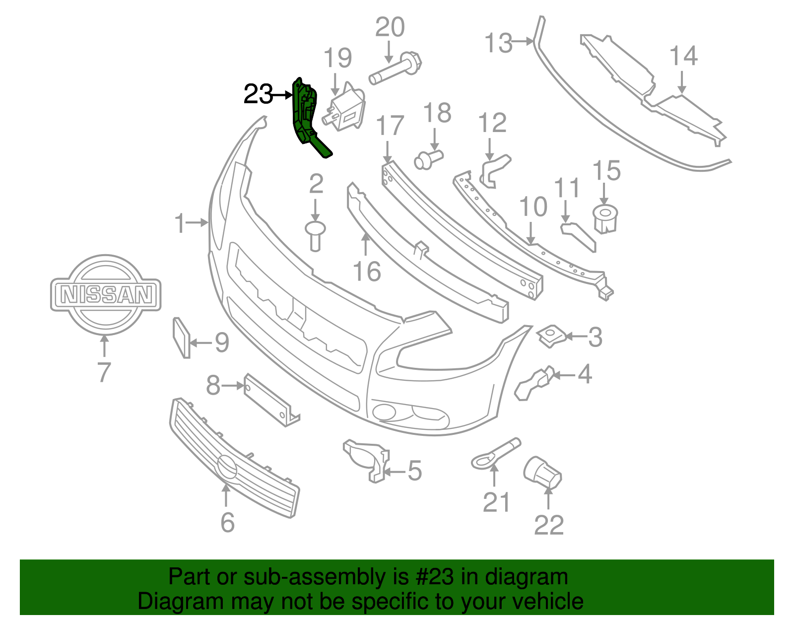 2009-2014 Nissan Maxima Stiffener 62059-9N00A | Nissan Parts Plus