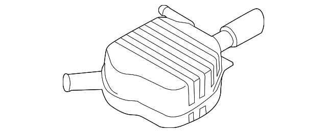 2011-2012 Audi A8 Quattro Rear Muffler 4H0-253-609 | Audi USA Parts