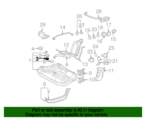 77169-14020 - Fuel Tank Sending Unit Gasket - 1984-2018 Toyota | Lithia ...