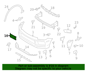9Y0-807-287-AC-OK1 - License Plate Bracket 2019-2023 Porsche Cayenne ...