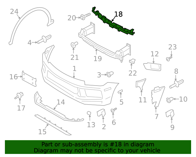 2019-2020 Porsche Cayenne Absorber 9Y0-807-550-C | Gaudin Porsche Parts