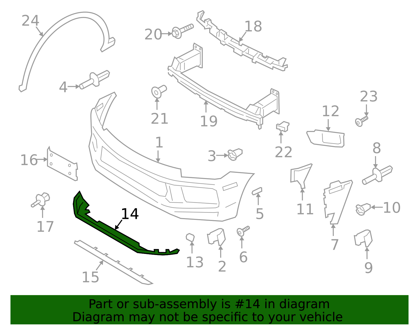 2019-2023 Porsche Cayenne Spoiler 9Y0-807-061-A-OK1 | Porsche Marin