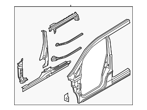 19317536 GM Driver Side Door Frame | GM Parts Store