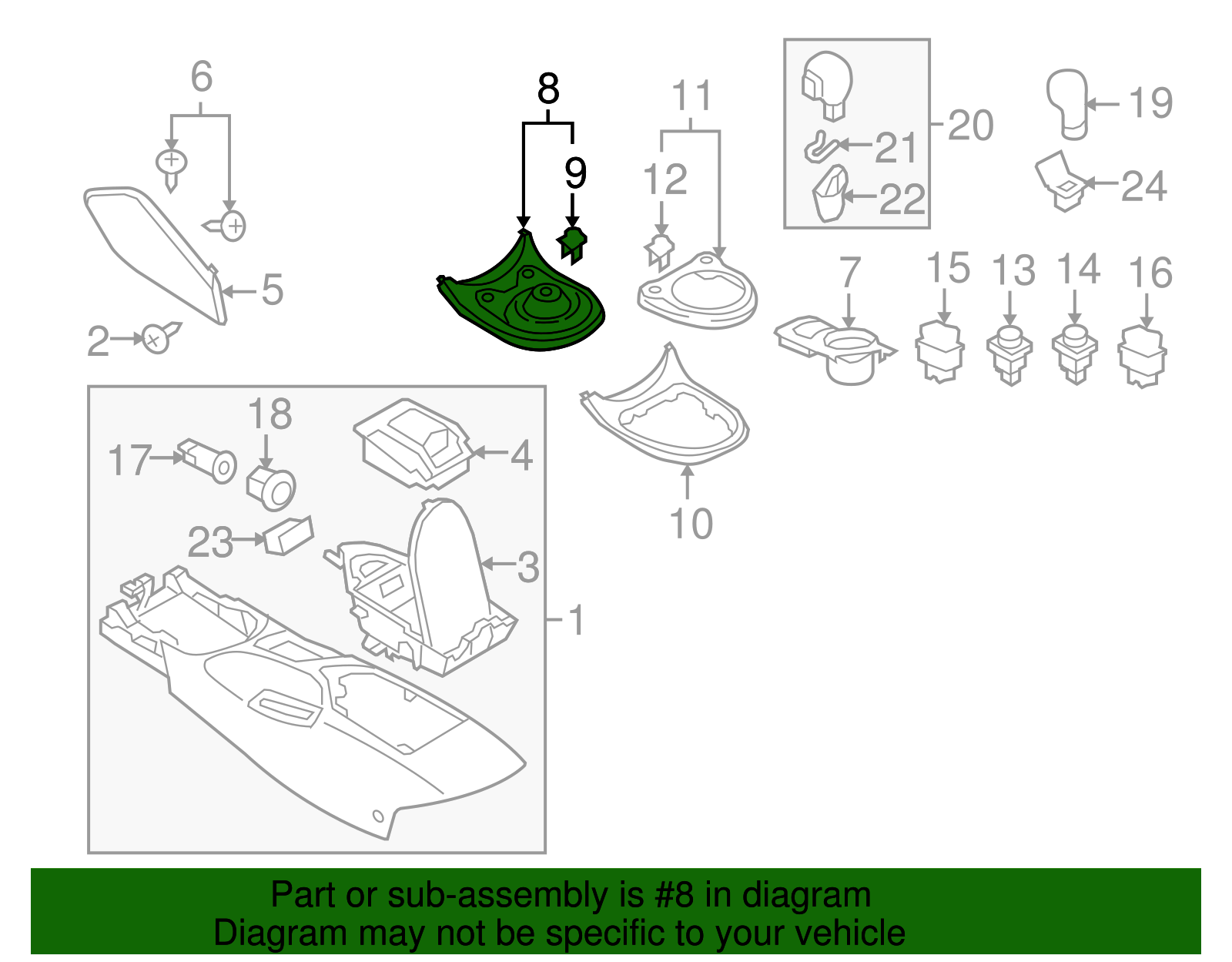 96935-1EA1A - 2009-2020 Nissan 370Z - Shift Boot | Anicra Nissan Parts