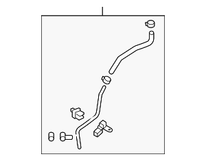 2002-2009 Nissan Power Steering Hose 49721-8J000 | Nissan Parts OEM