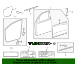 75471-0C170 - Door Emblem (Left, Rear) - 2015-2023 Toyota Tundra | OEM ...