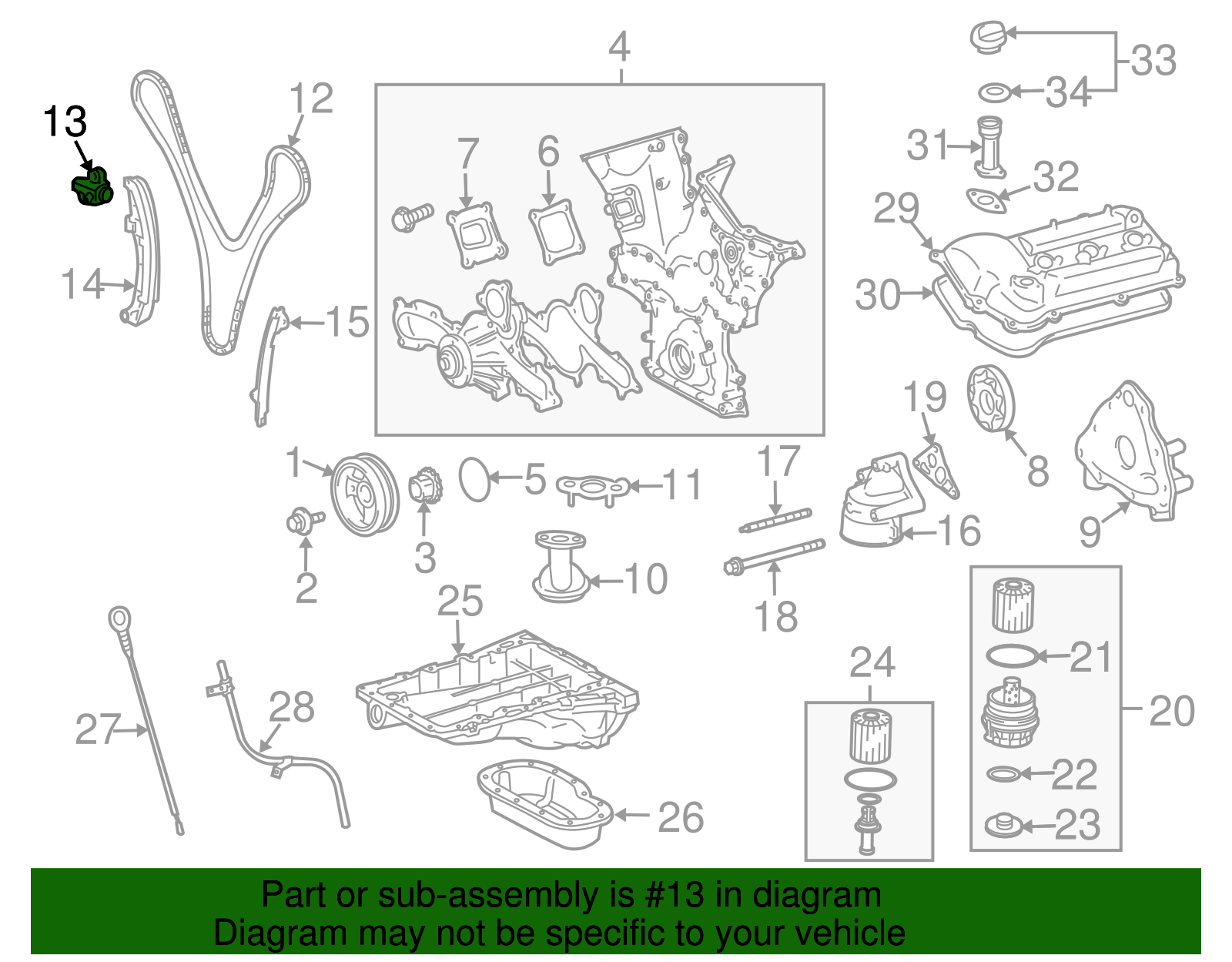 13559-31030 - Chain Guide - 2010-2020 Toyota | Nucar Toyota Parts