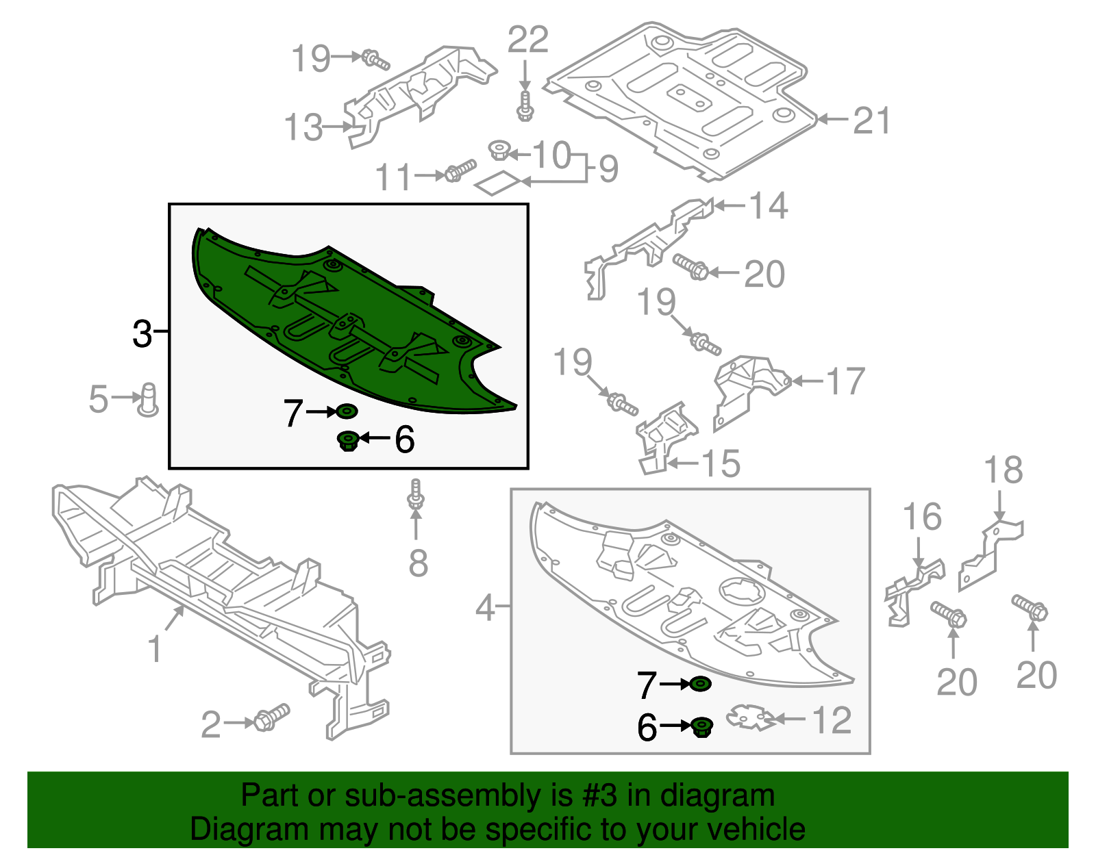 2018-2023 Kia Stinger Lower Deflector 29110-J5000 | Retail Performance ...