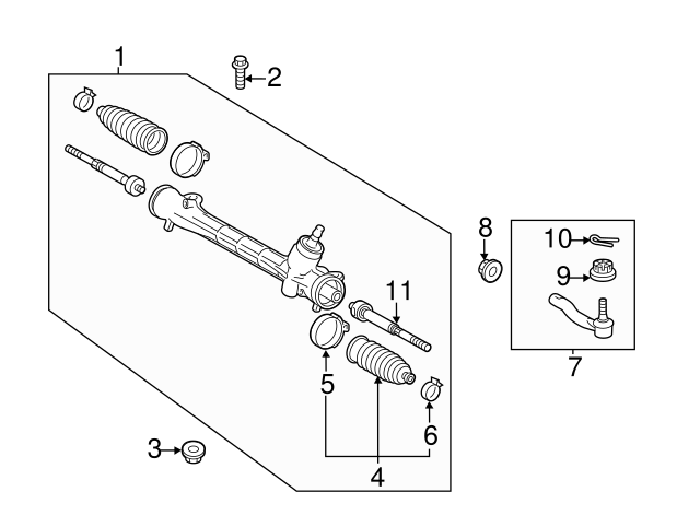 2011-2017 Lexus CT200h Steering Gear 45510-76010 | OEM Parts Online