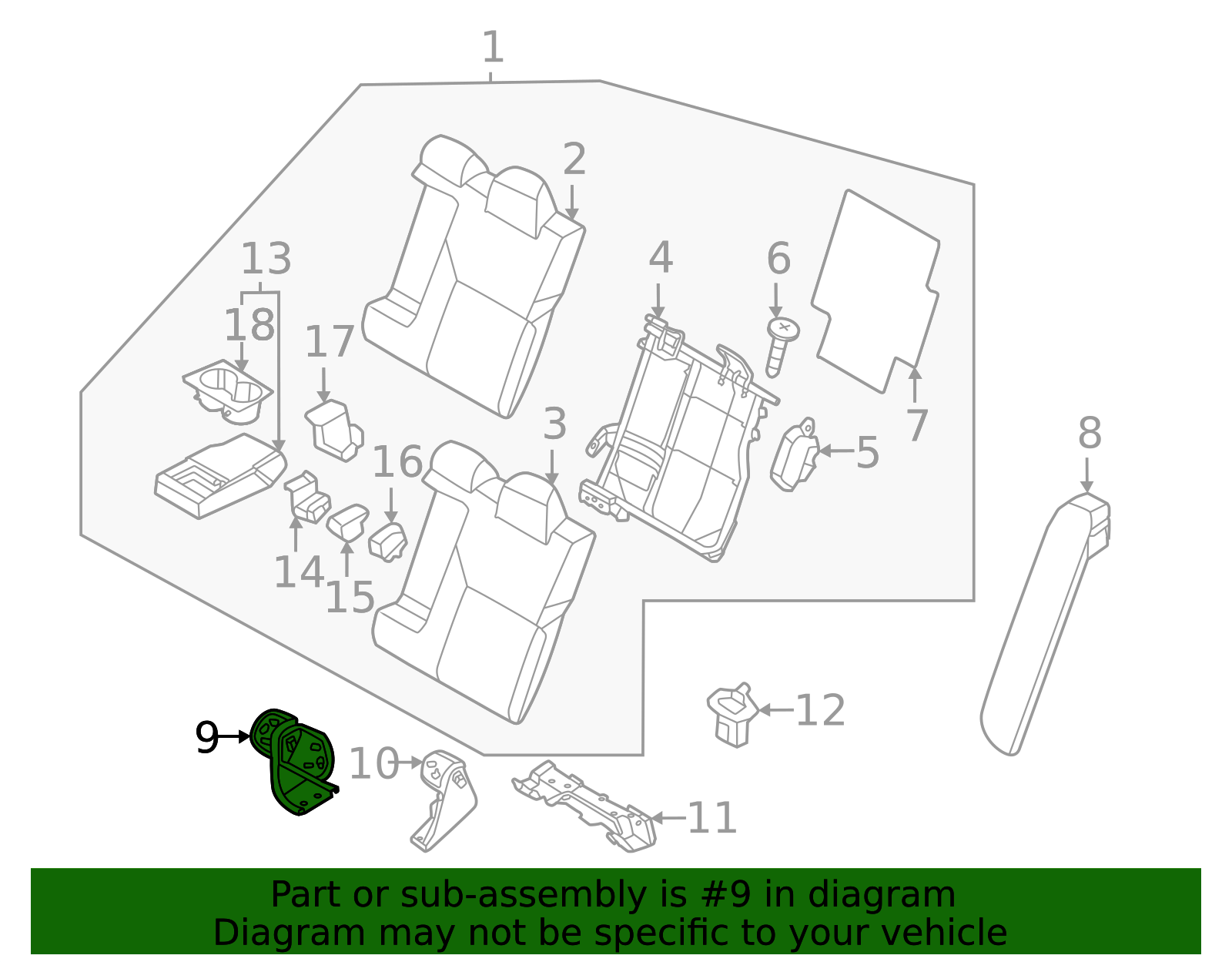 2020-2022 Nissan Versa Inner Bracket 88606-5EF0A | Boro Nissan Parts