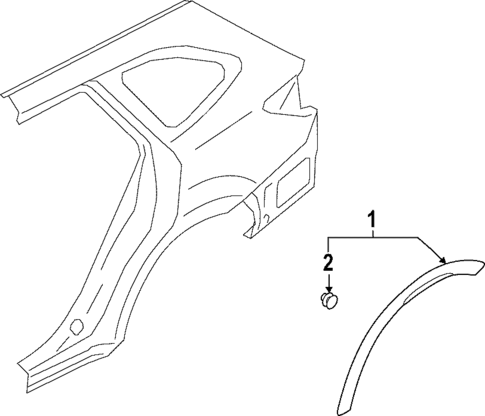 Exterior Trim - Quarter Panel for 2022 Subaru Outback | OEM Parts Online