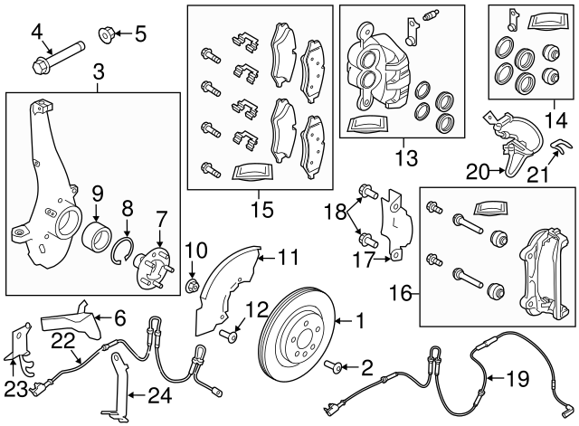 2017-2020 Land Rover Discovery Steering Knuckle LR095816 | OEM Parts Online