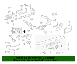 90119-A0048 - Side Reinforced Bolt 2007-2023 Toyota | Bam Wholesale Parts